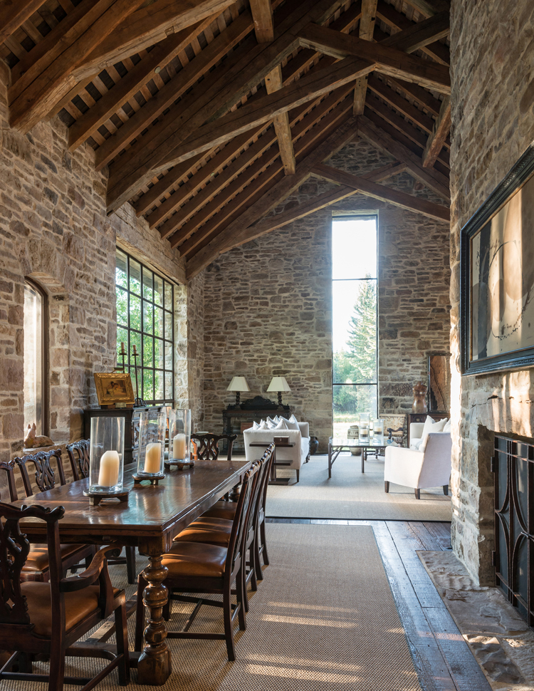 JLF Design Build House Constructed in Jackson Hole Wyoming from a Restored 1800s Dairy Barn ...